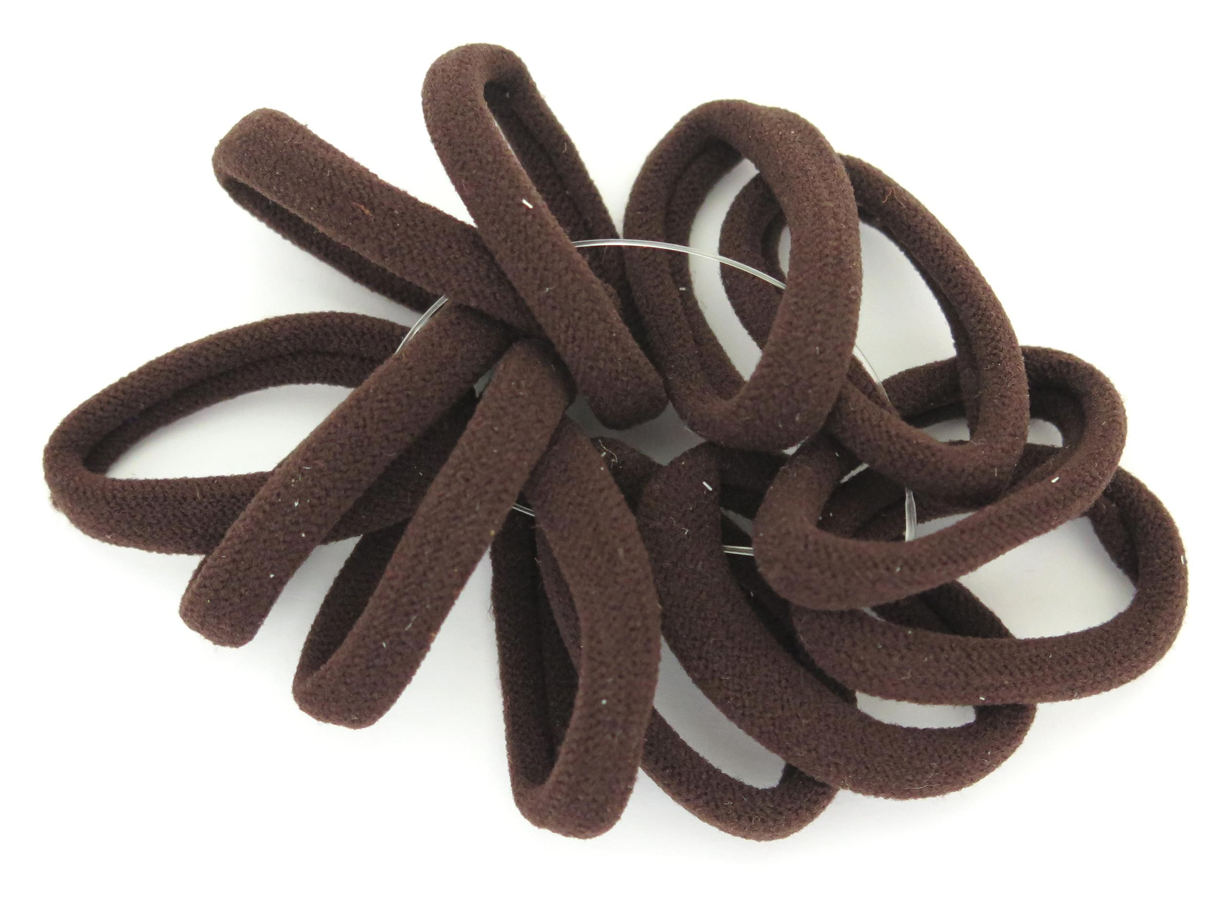 Mini Soft Tie 18 Pack Brown - S33 - School Hair Ties - School