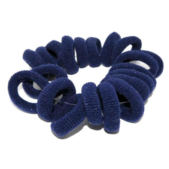 Mini Soft Tie Navy 20 pack - S20 - School Hair Ties - School