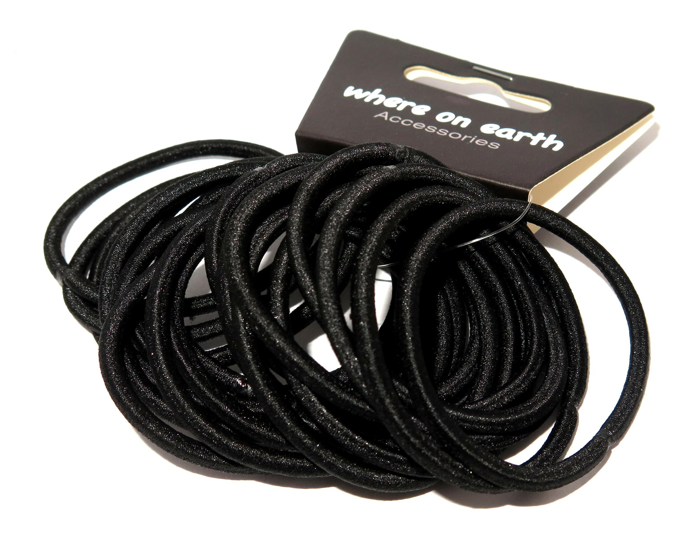 Tie Pack Thin Black 20 Pack
