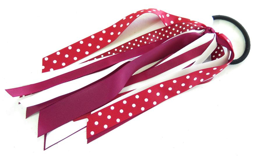 Pony Streamer Maroon - School Pony Streamers - School