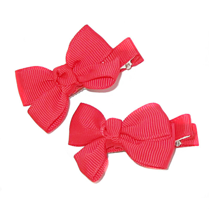 Small Grosgrain Bows Red - School